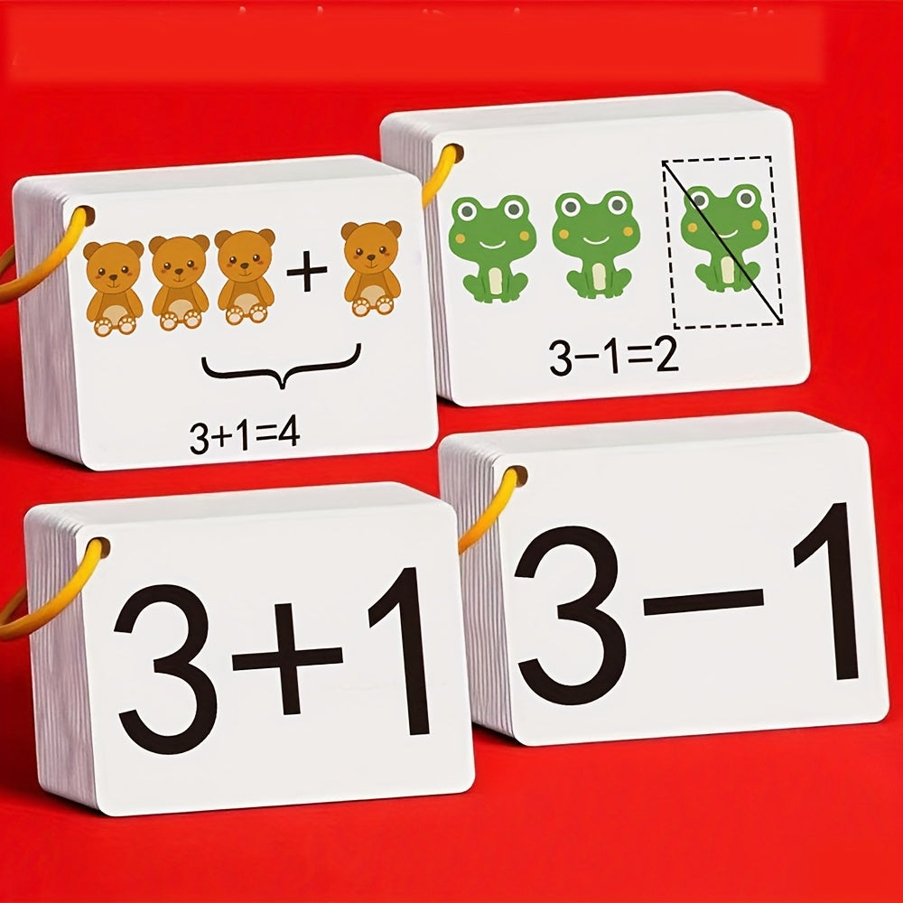 132pcs Addition and Subtraction Math Cards for Kids: Early Learning ...