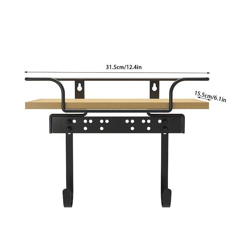 Foldable Wall-Mounted Ironing Board Holder - Carbon Steel Space-Saving ...