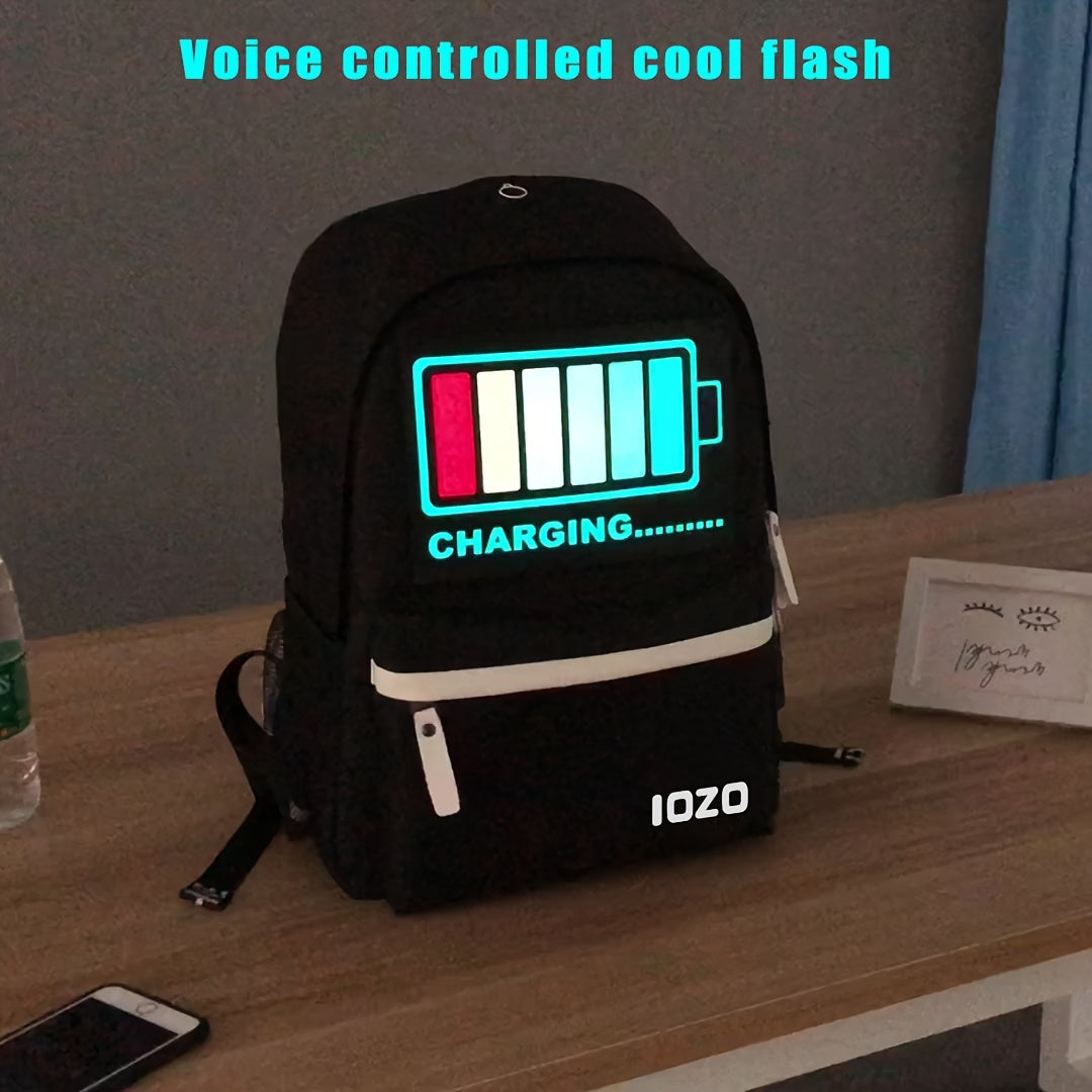 Voice-Control LED Flashing Backpack - X6E8 – SOOOQ