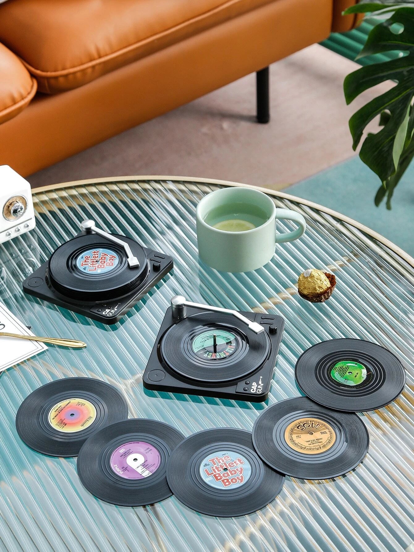 Vintage CD Record Coasters Set of 110 Random Designs-V9LG – SOOOQ