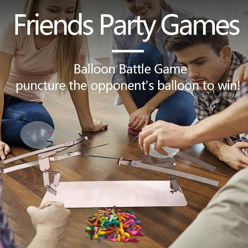 Handmade Wooden Sword Puppet Battle Game, Fast-Paced Balloon Fun - TJR ...