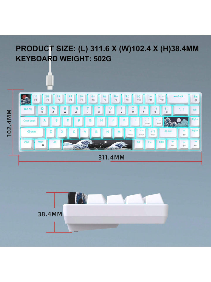 HXSJ 60% Gaming Mechanical Keyboard - JI2C – SOOOQ