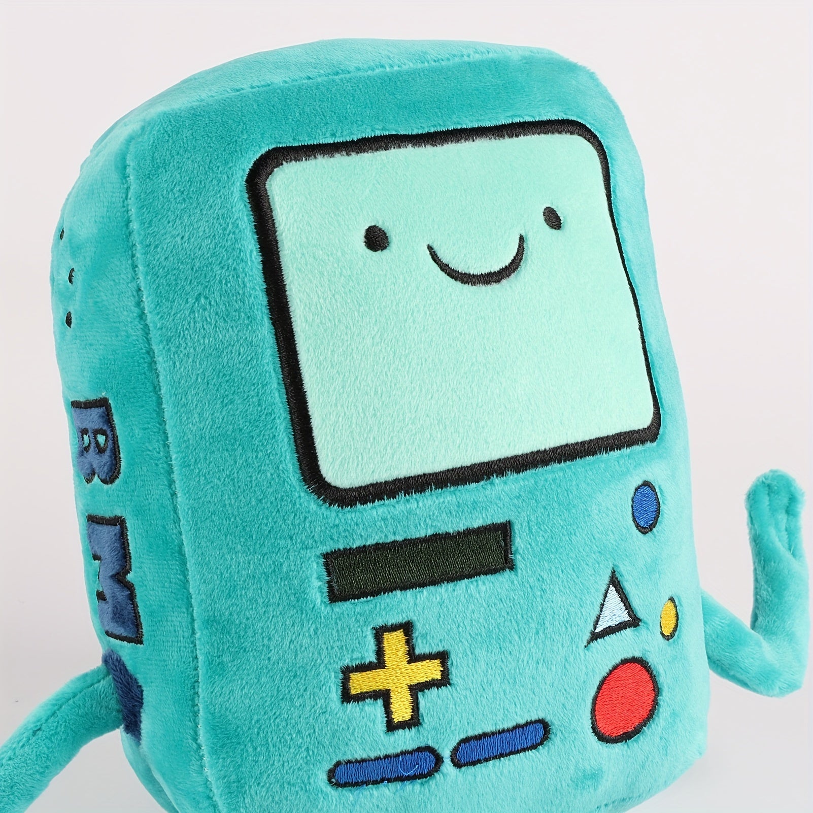 Adorable Retro Robot Plush Toy - Green, Square, Polyester Stuffed Doll ...