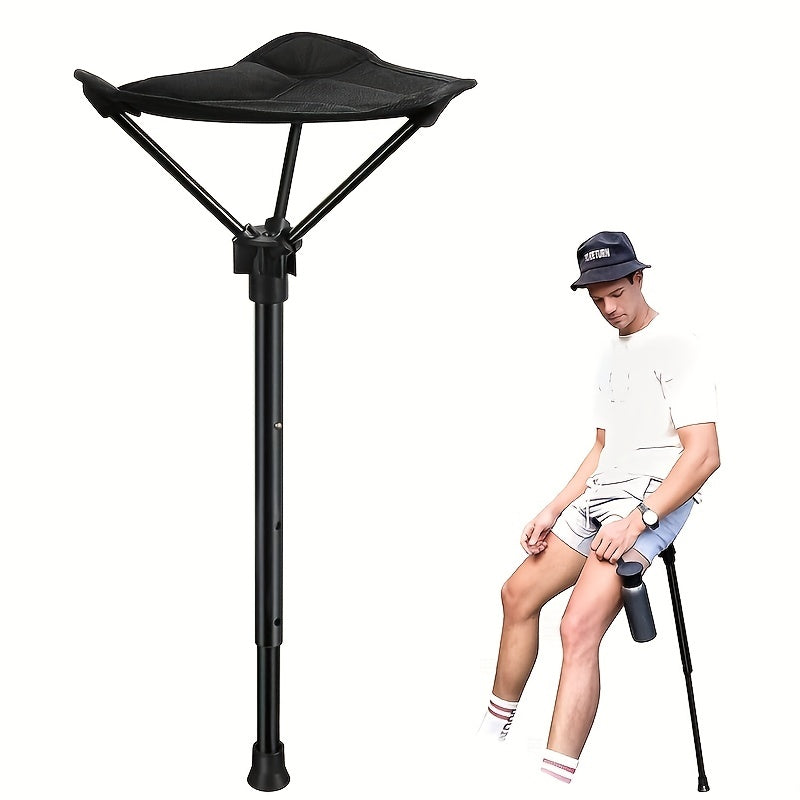 Height-Adjustable Folding Stool - Perfect for Outdoor Adventures - TJR ...