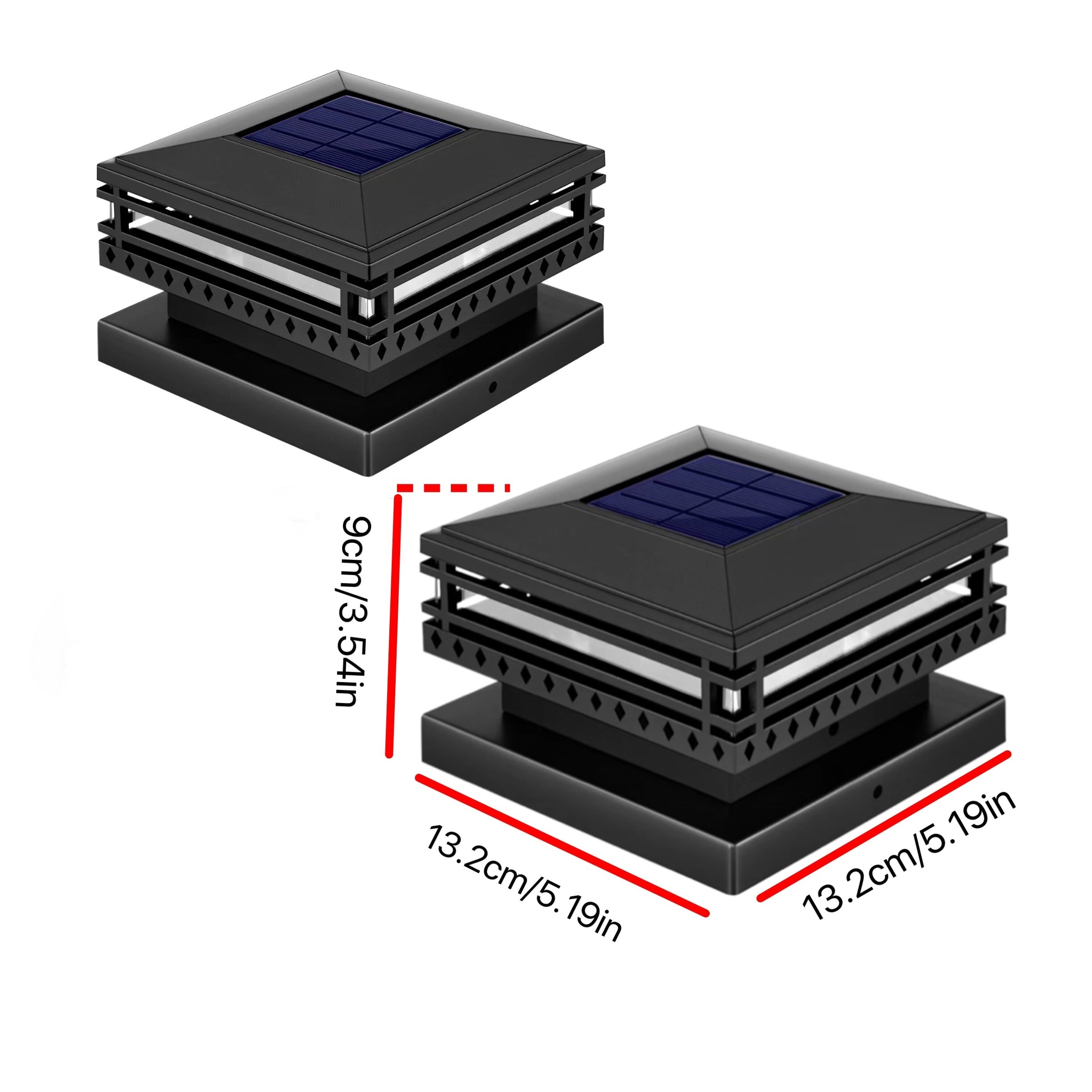 Solar Powered Post Cap Lights Deck Patio Garden Decoration SPJ7 – SOOOQ