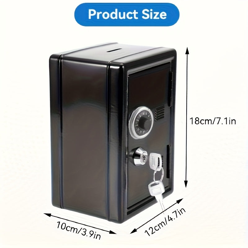 Heavy-Duty Metal Safe Box with 2 Keys Lock - Large Capacity Combination ...