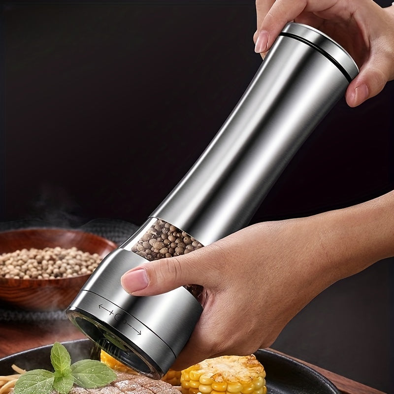Manual Stainless Steel Pepper Grinder, Adjustable and Portable Design ...