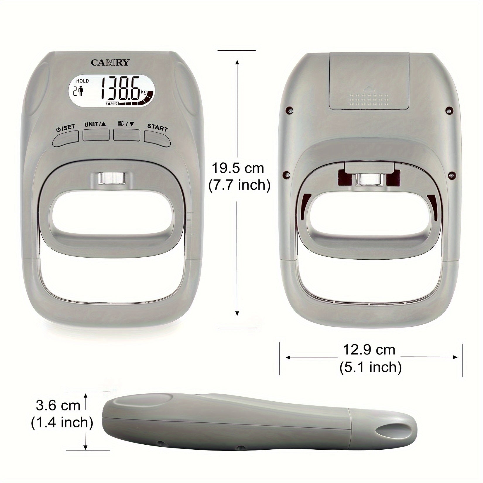 1pc Camry Digital Hand Dynamometer for Measuring Grip Strength, an ...