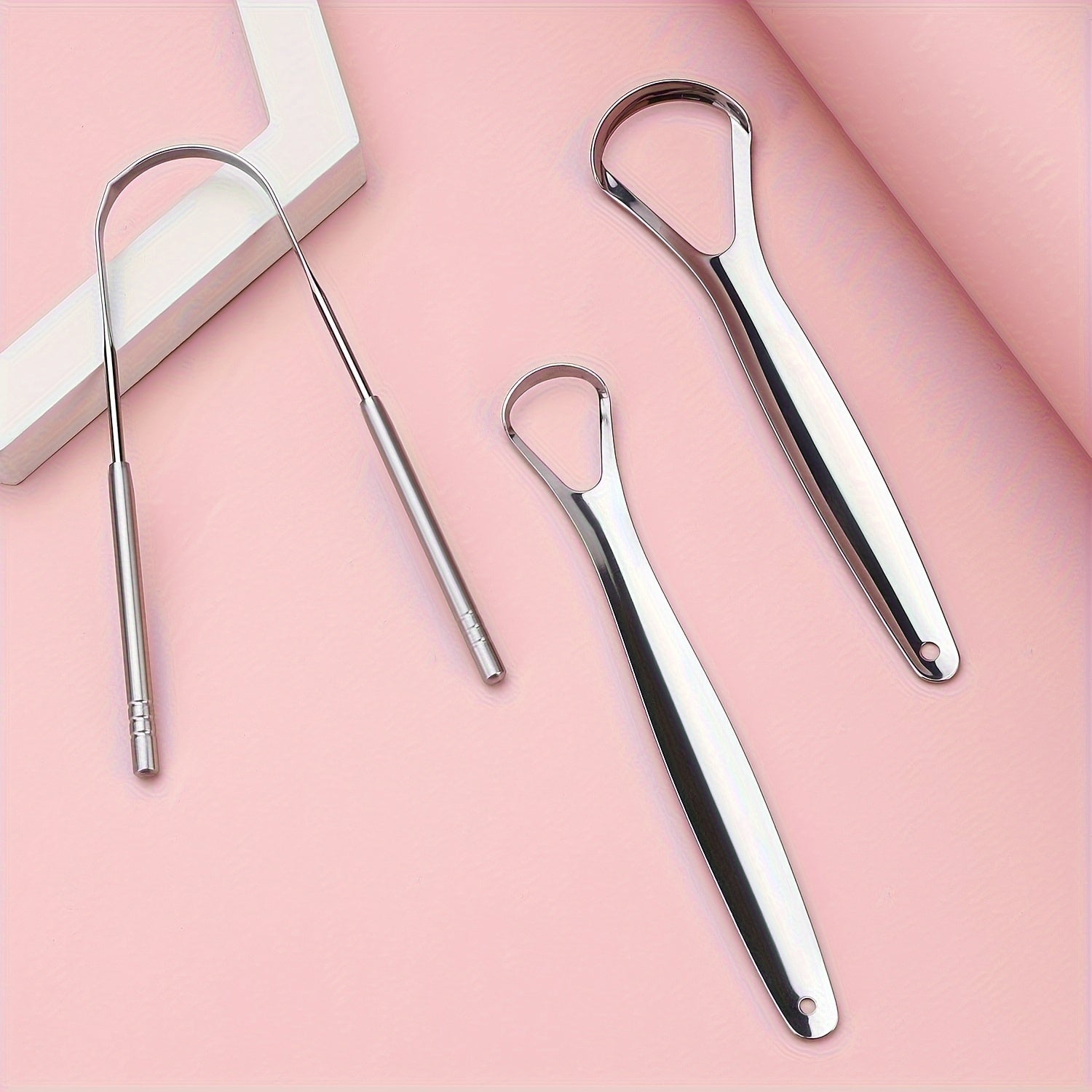 3pcs Stainless Steel Spoon Tongue Scraper - YGV8 – SOOOQ