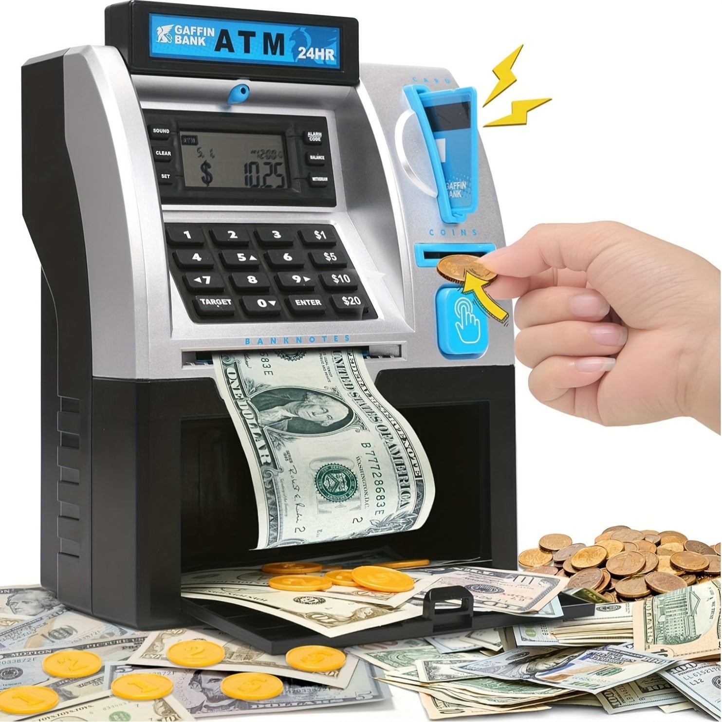 Shimirth ATM Machine Toy Bank, Realistic 24-Hour TJR3P9X – SOOOQ