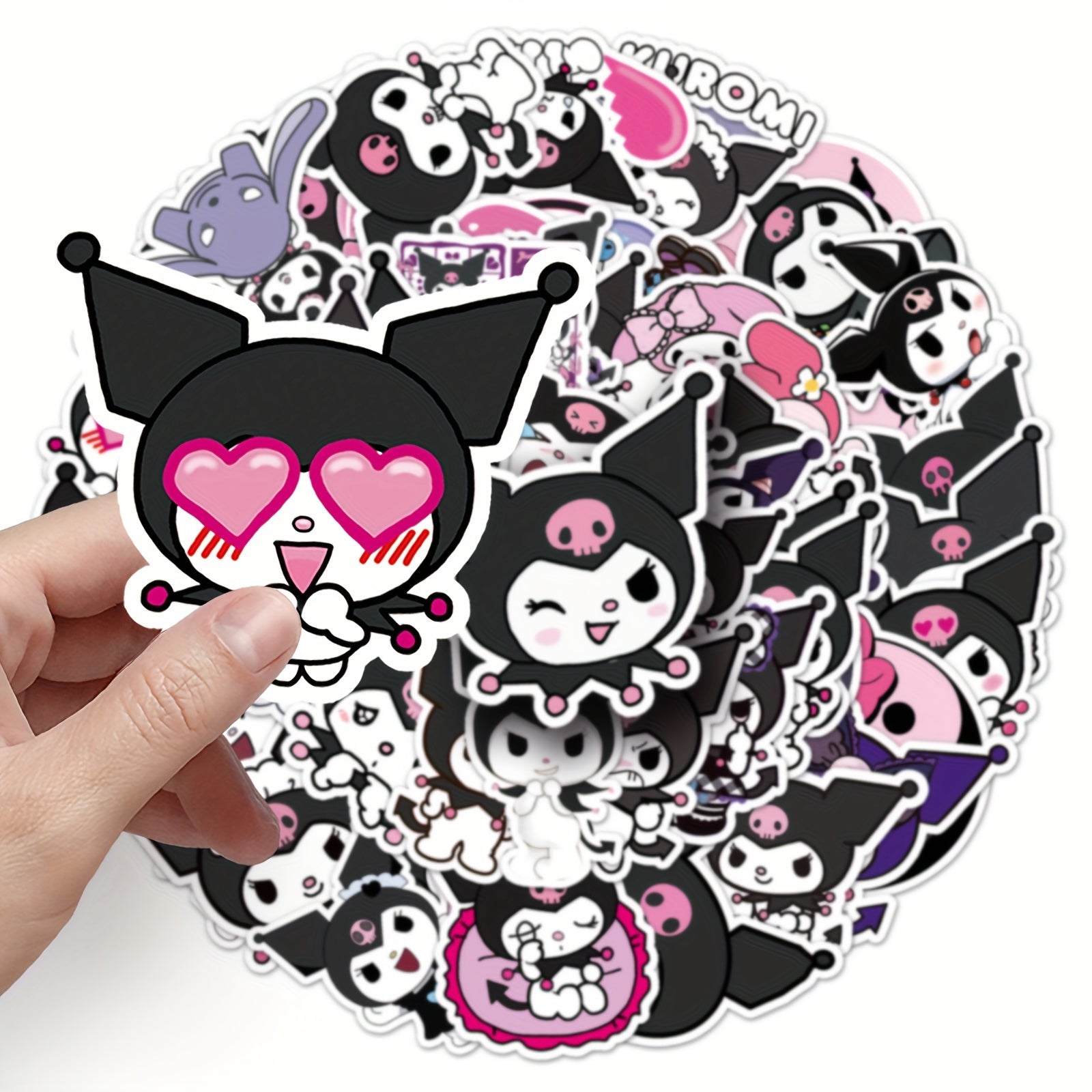 50pcs Sanrio Kuromi Cute Cartoon Anime Stickers - W2DN – SOOOQ