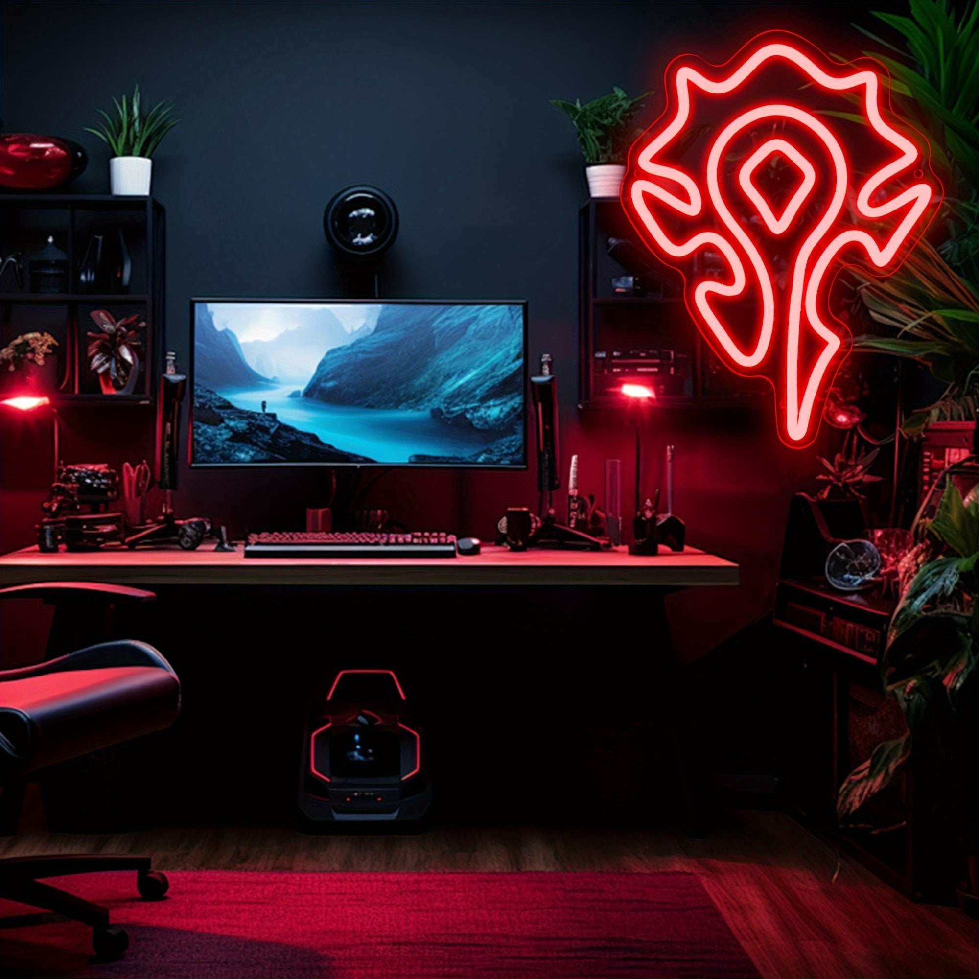 Warcraft Horde LED Neon Sign, USB Gaming Room Decor - TJR5J9M – SOOOQ