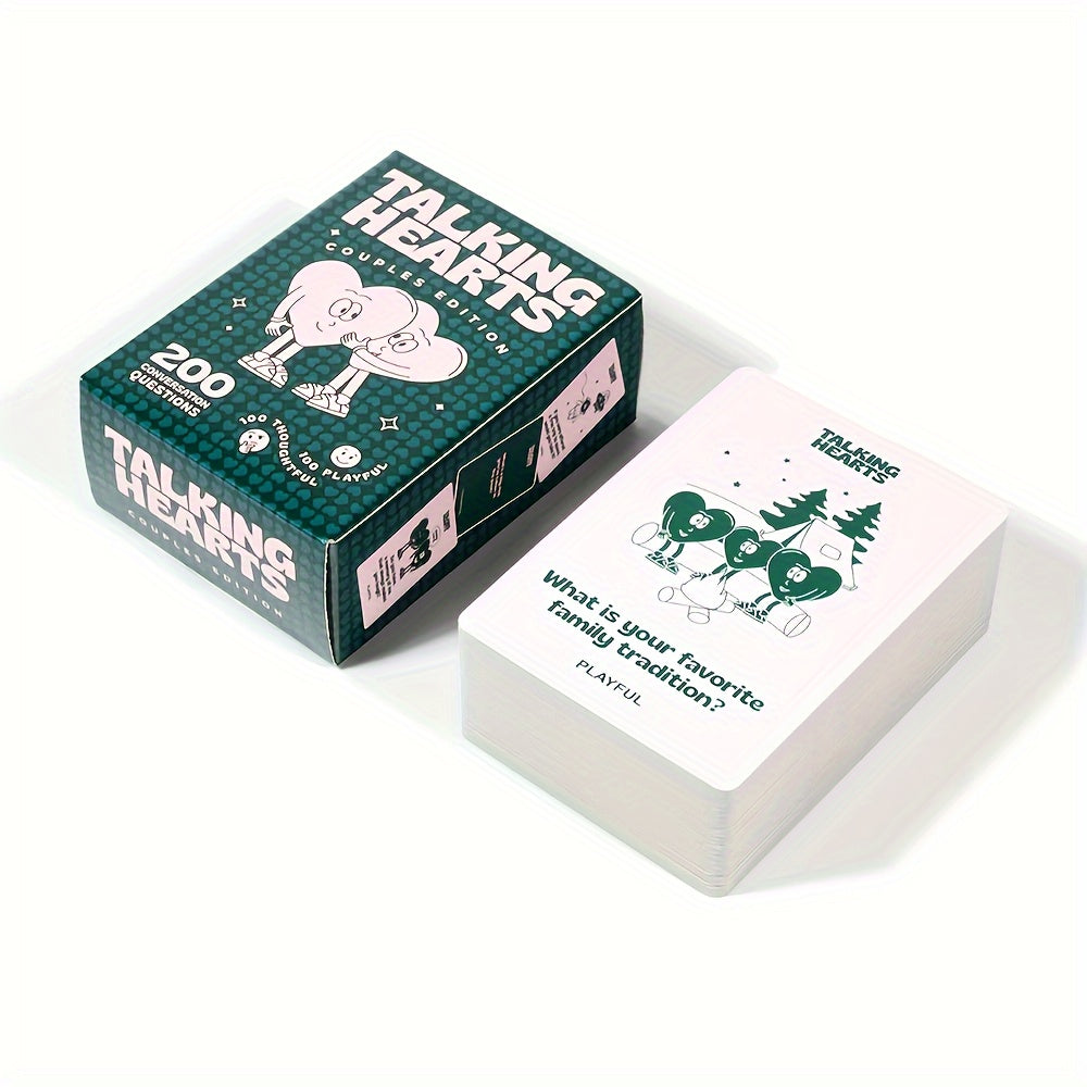 Talking Heart Conversation Cards - Couple Card Game for Date Nights ...