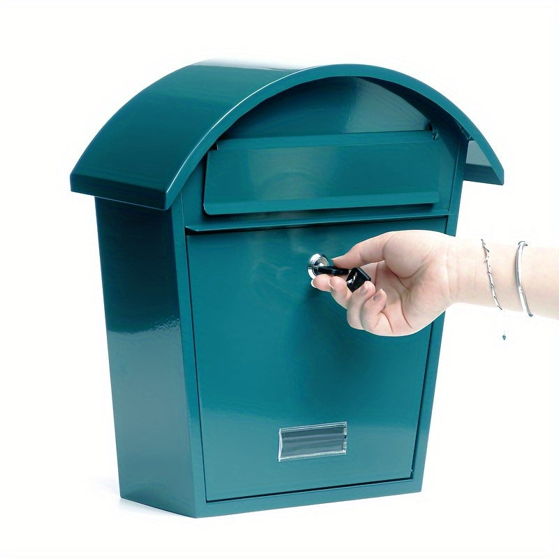 Handmade Green Letter Box with Lock Outdoor Mailbox – SOOOQ