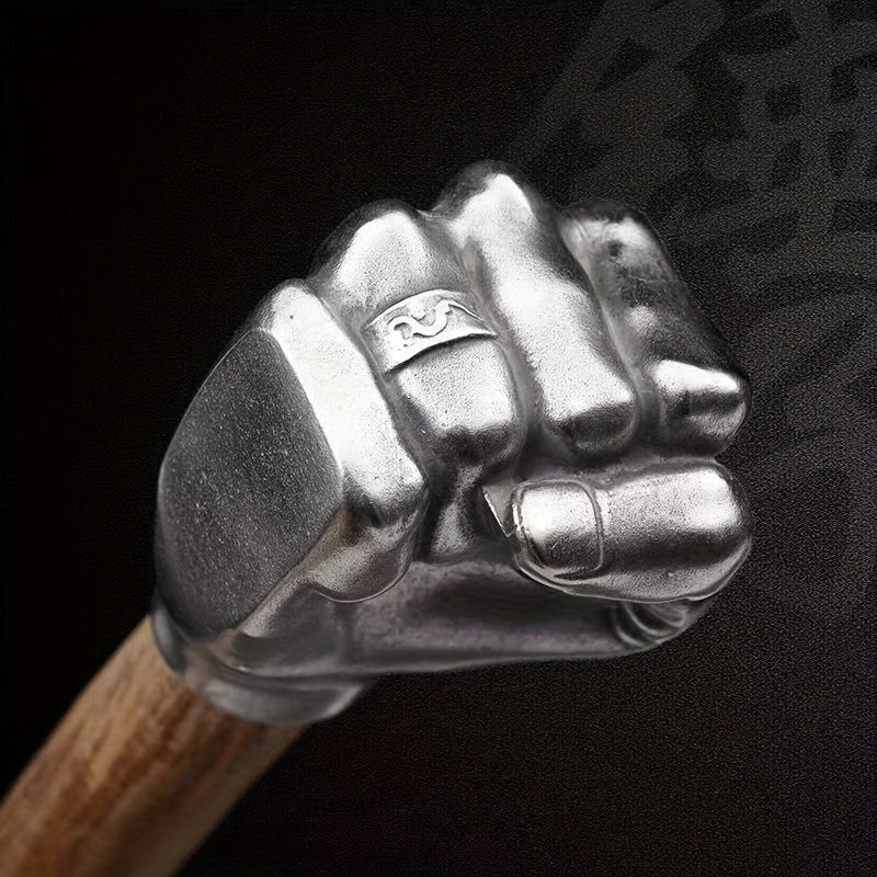 Creative Iron Fist Hammer, Stainless Steel Head + Solid Wood Handle ...
