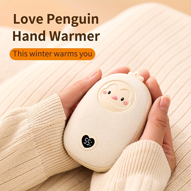 1pc New Plush Hand Warmer, Smart LCD Display, USB Rechargeable ...