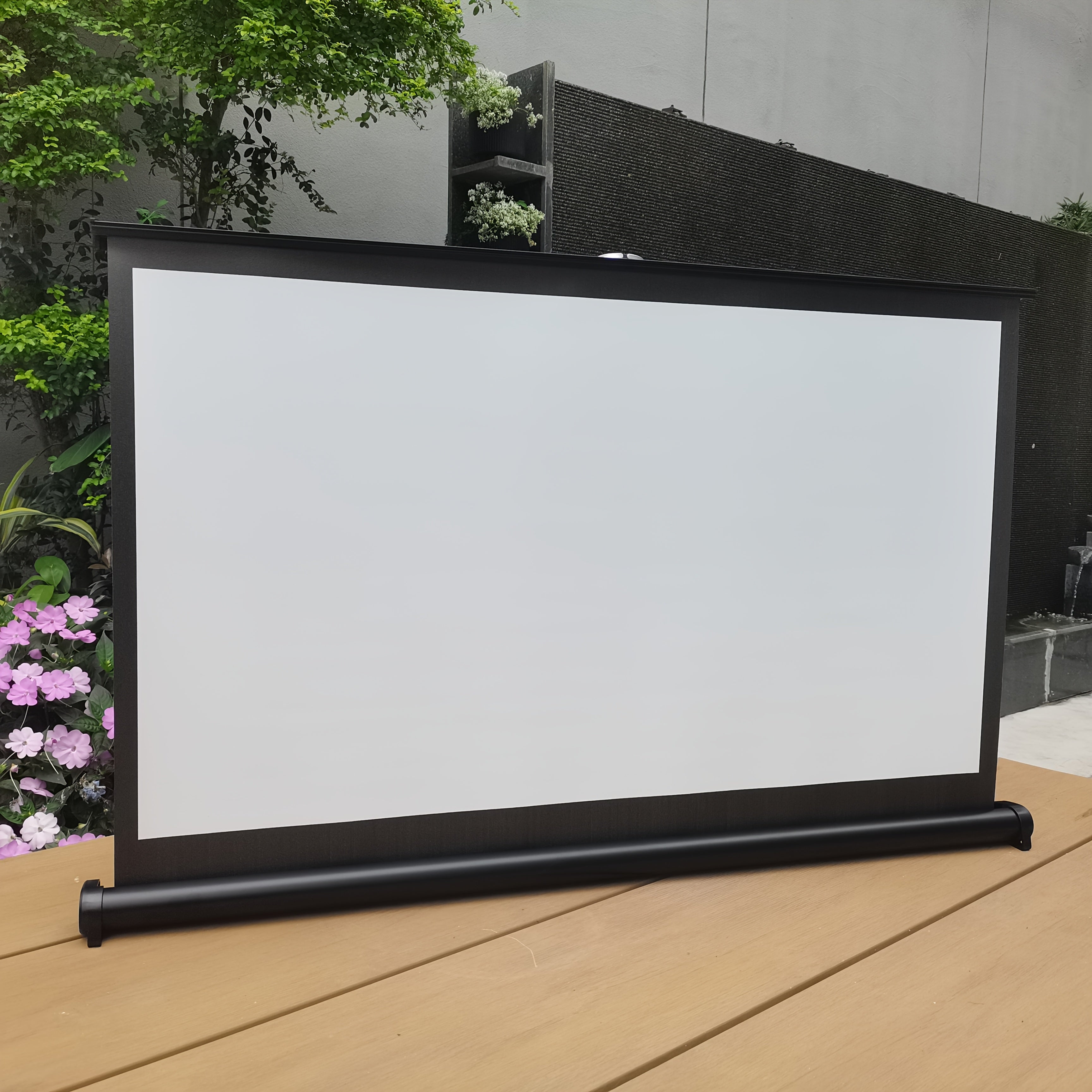 101.6cm Portable Projector Screen 16:9 HD Ratio, Foldable Handheld ...