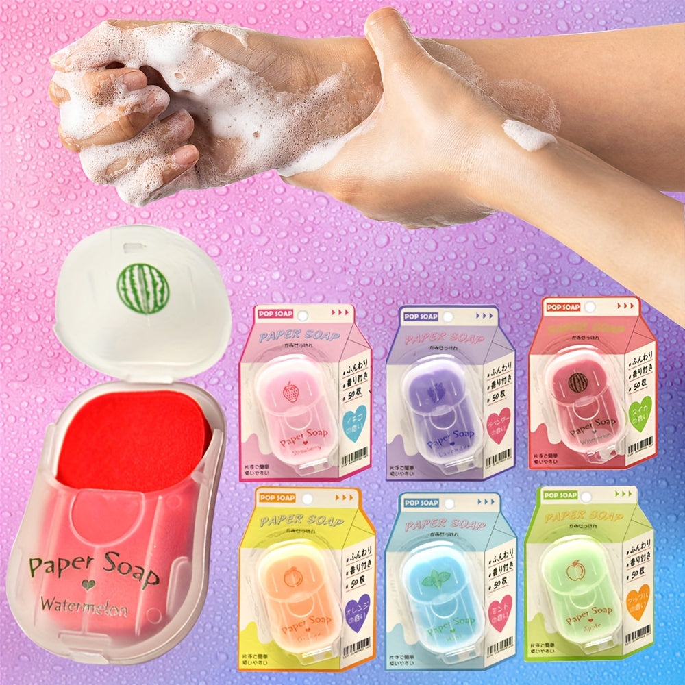 Outdoor Travel Portable Paper Soap, Disposable Soap Sheets, Personal ...