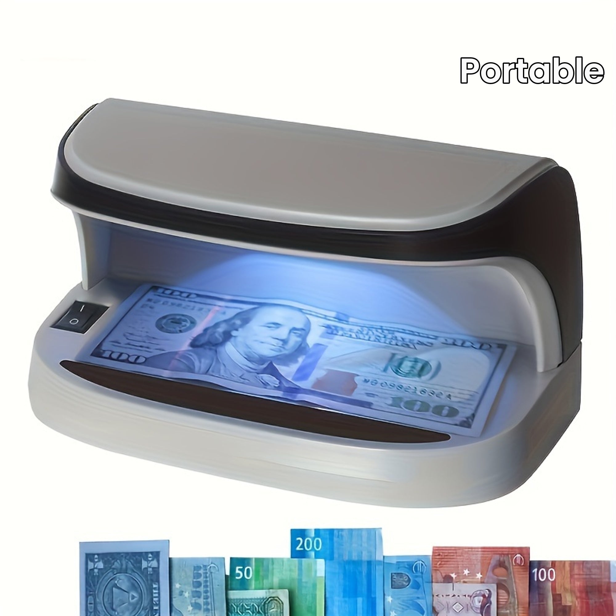 Portable UV LED Currency Detector for Multi-Country Banknotes – TJR5V7 ...