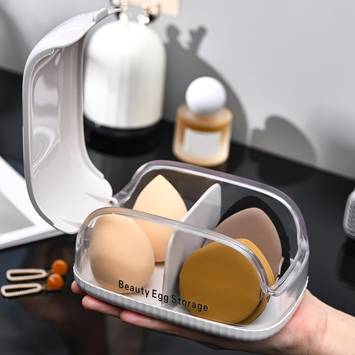 Transparent Makeup Sponge Holder - Dustproof Plastic Beauty Blender ...