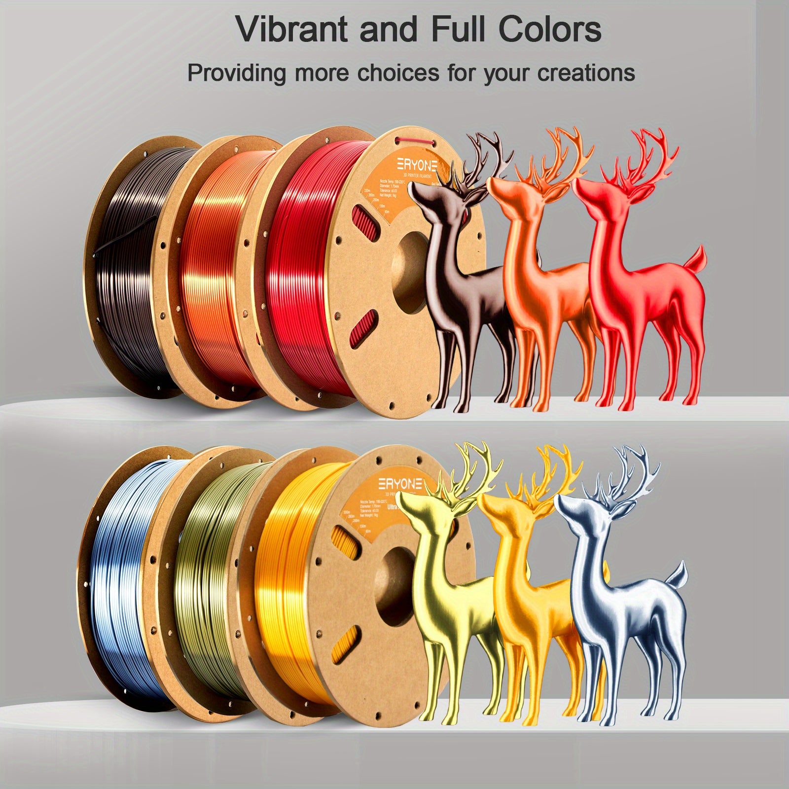 Eryone 200g PLA Ultra 3D Printing Filament, 1.75mm, 0.55lbs, Smooth ...