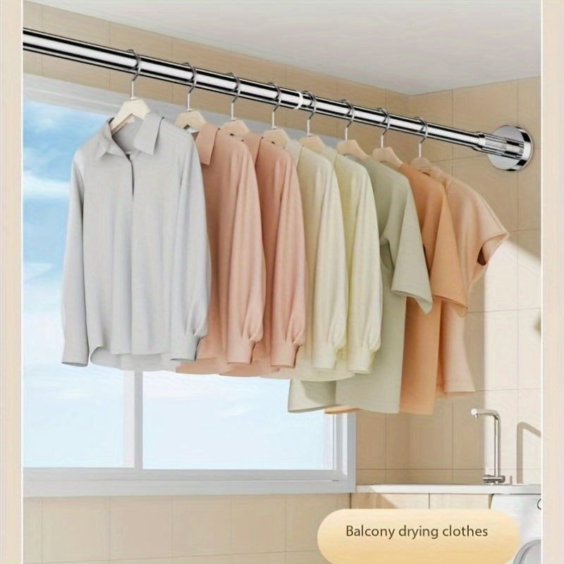 Modern Telescopic Stainless Steel Clothes Drying Rod, Adjustable - TJR ...