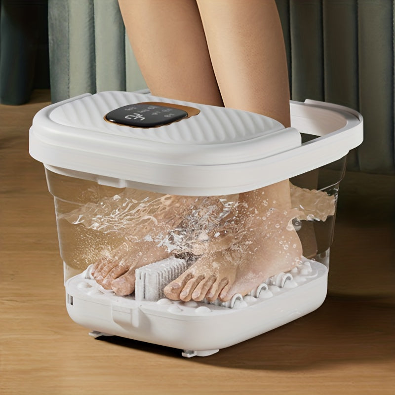 Compact Electric Foot Spa Bath with Massage Rollers and Quiet Motor ...