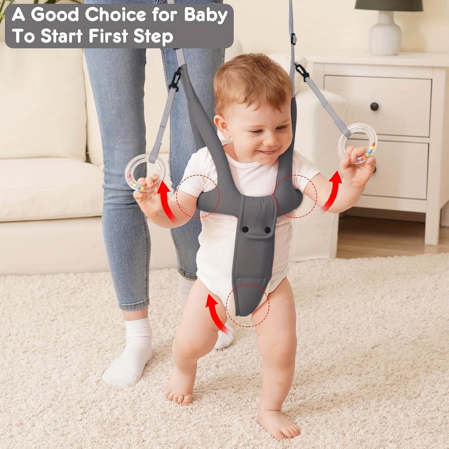 Baby Walking Aids, Including a Walking Assistant, Back Support, And ...