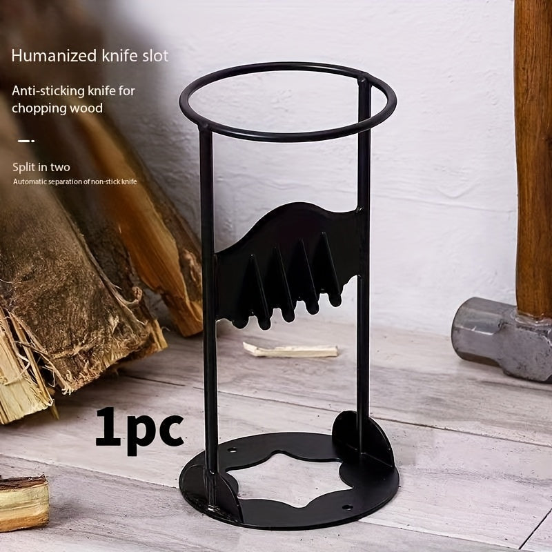 Heavy-Duty Cast Iron Log Splitter, Embedded Rack for Safe Firewood Spl ...