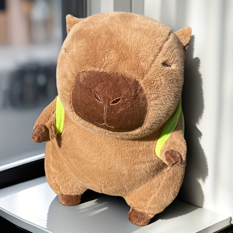 Brown Turtle Backpack Capybara Plush Toy, Cute Pillow and Doll Perfect ...