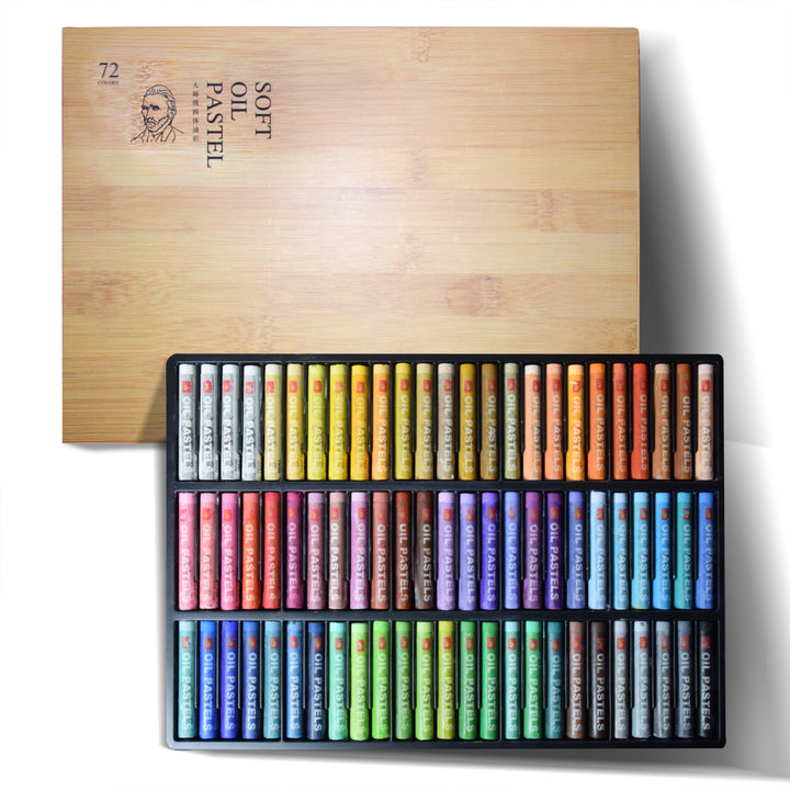 72 Color Master Professional Oil Pastel Set - Vibrant, Blendable Soft ...