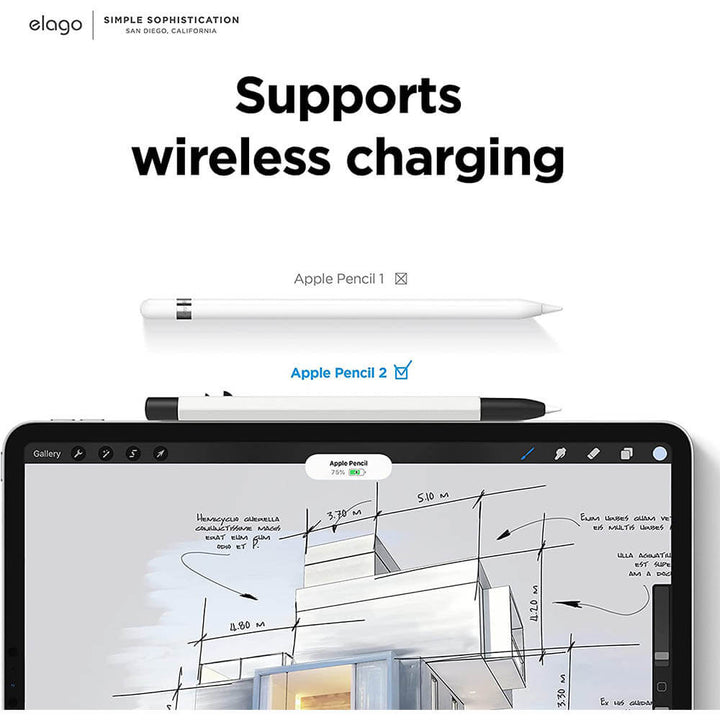Elago Apple Pencil 2Nd Gen / Apple Pencil Pro Monami Case - White – SOOOQ