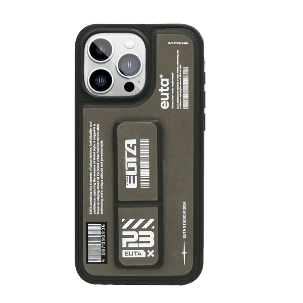 EUTA Mag-Charge Leatherette Case For iPhone 15 Pro Max with Extendable ...