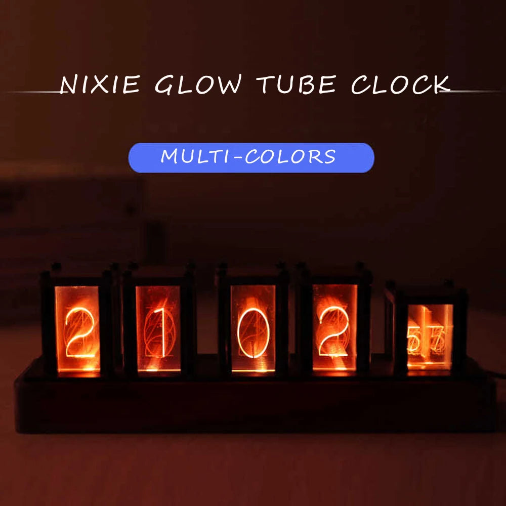Original Version DIY Wooden Nixie Tube Clock with Colorful RGB- RZM127 ...