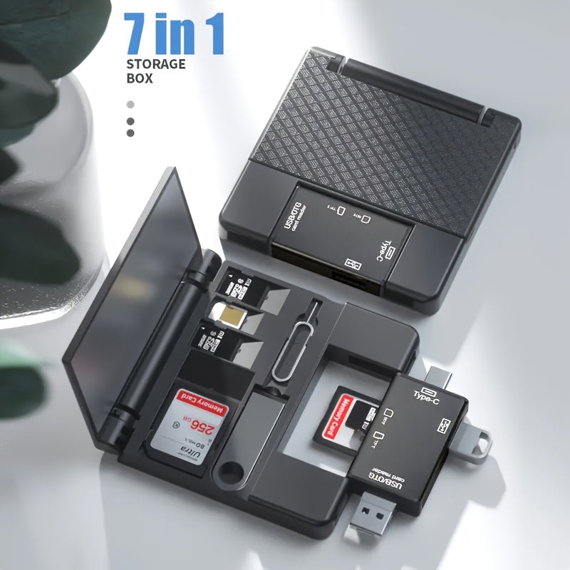 7-in-1 Multifunctional OTG Card Reader, Mini SD/U Memory Card Reader ...