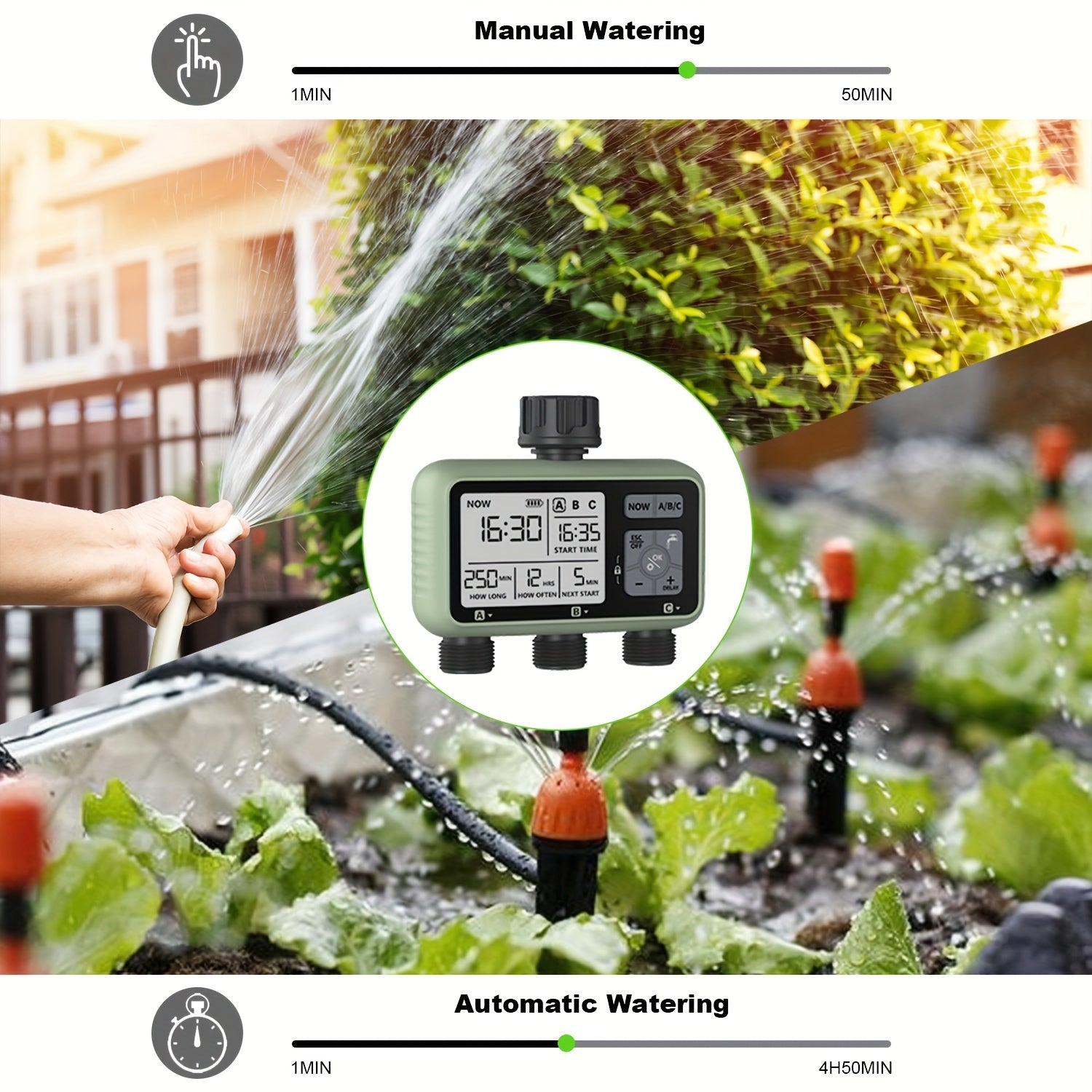 Intelligent Timed Irrigator and Flower Waterer Automated Plant Waterin ...