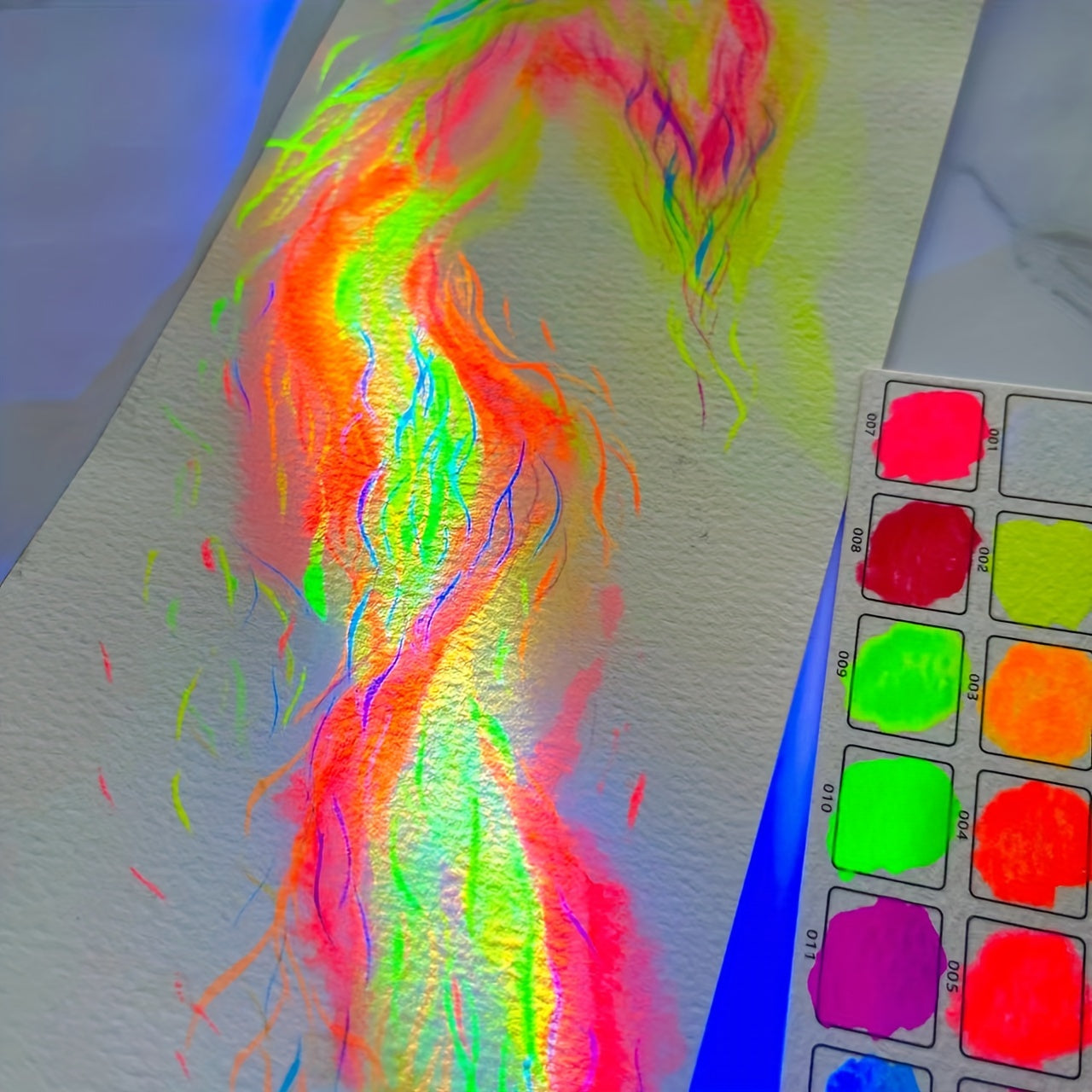12 Fluorescent Solid Watercolor - HBT4 – SOOOQ