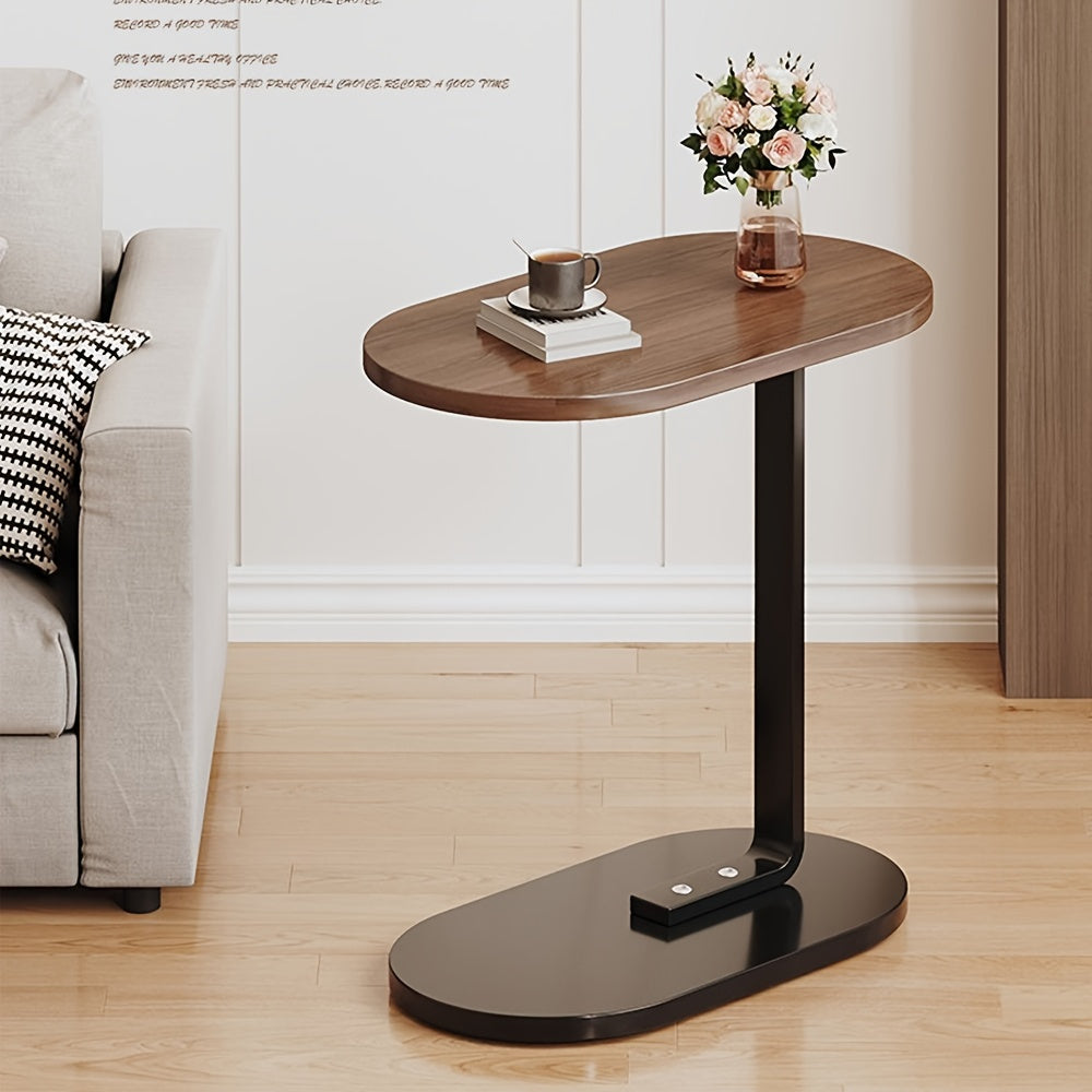 1pc Modern Minimalist Sofa Side Table (39.88cm X 29.97cm), Metal C-Sha ...
