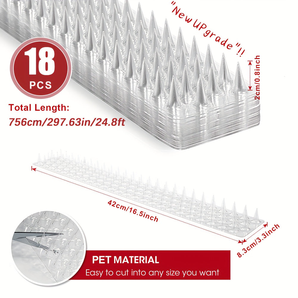 18pcs of cat-proof spiny mats, suitable for indoor/bedroom/living room ...