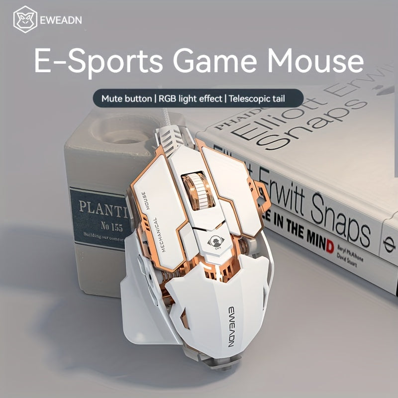 EWEADN G5 USB Wired Gaming Mouse - Silent/Audible with 8 Buttons & Adj ...