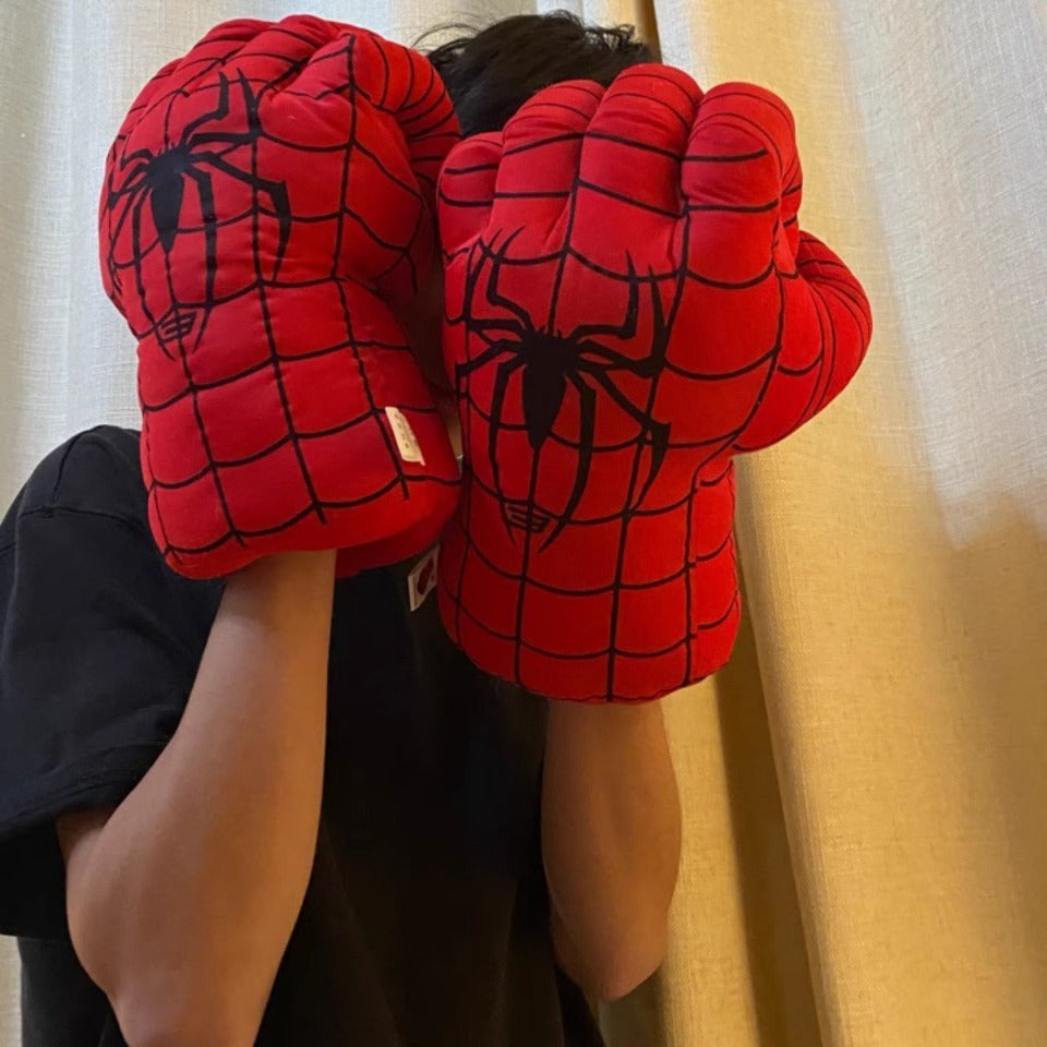 1 Pair Marvel Spider-Man Boxing Gloves - Avengers Hulk Fist Toy, Spider ...