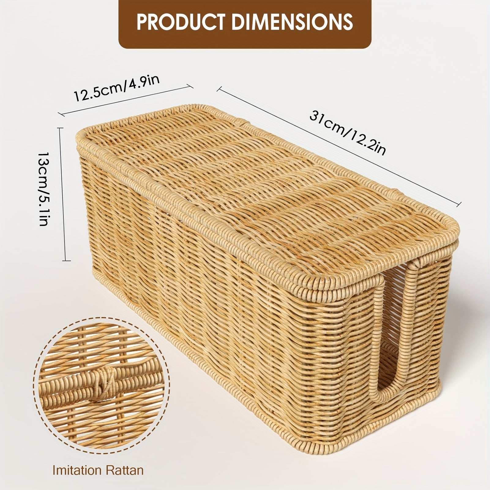 Rattan Wooden Cable Management Box - QA6V – SOOOQ