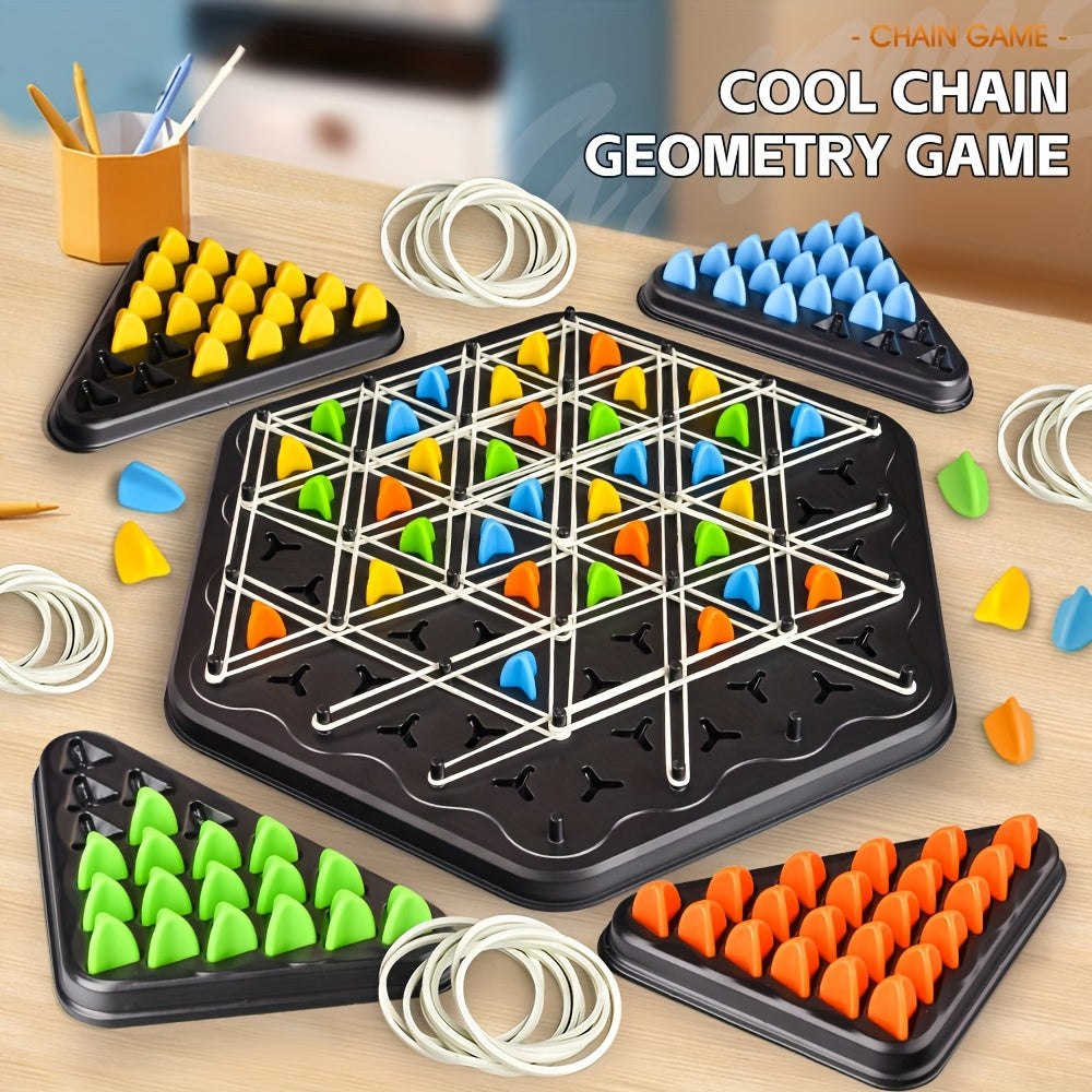 Triangle Interlocking Board Game Fun Puzzle Tabletop Multiplayer Game ...
