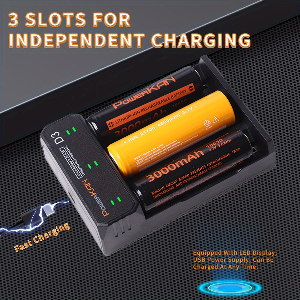 POWERKAN D3 USB Battery Charger for Li-ion Batteries - YV1E – SOOOQ