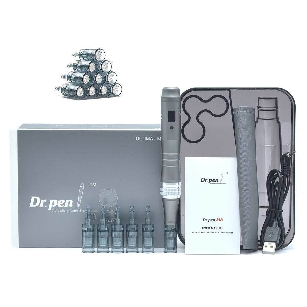Wireless Derma Pen M8 Ultima - Professional Microneedling Kit, 12 Nano ...