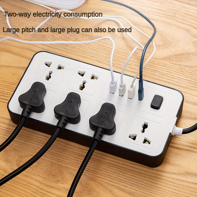 UK Power Strip with 6 AC Outlets and USB & Type-C Charging Ports - TJR ...