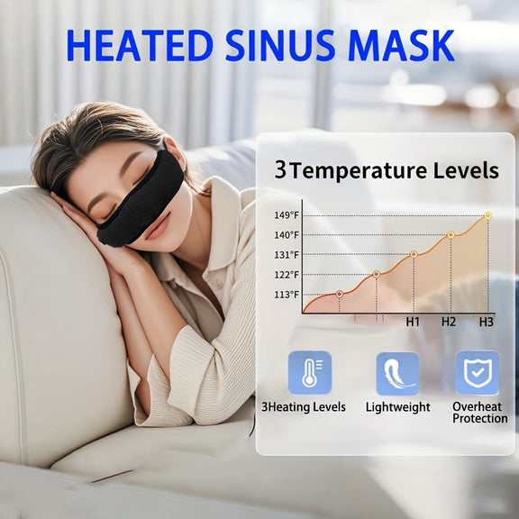 Portable USB Heated Nasal Mask with 3 Adjustable Heat Settings - for ...