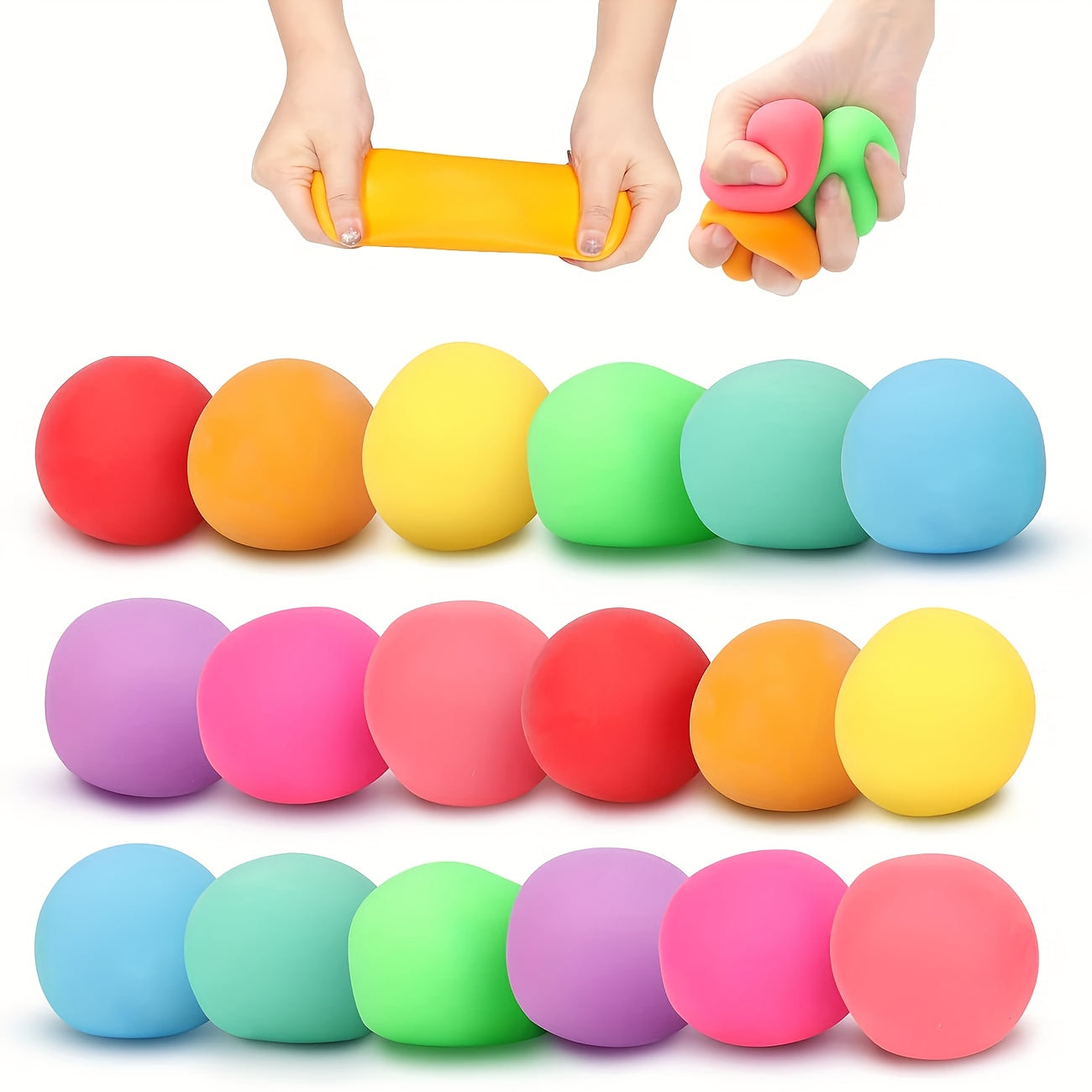 5pcs Elastic Relax Balls - Slow Rebound Sensory Squeeze Toy for Hand ...