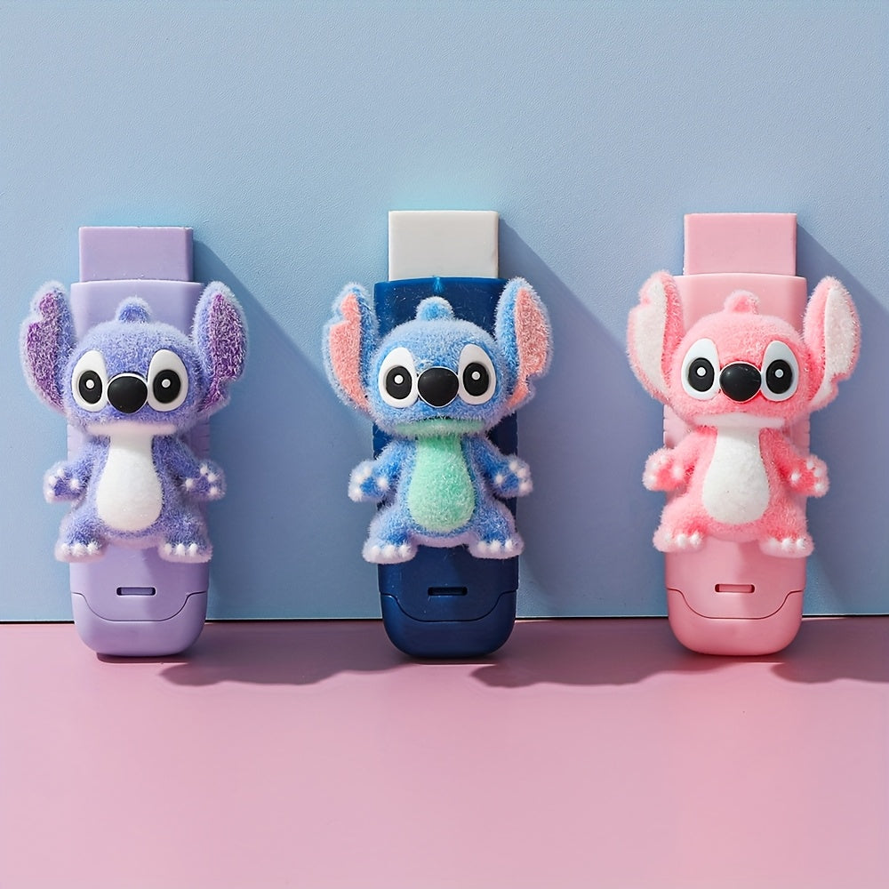 Stitch Pencil Eraser - Cute Cartoon Design, Durable & Easy to Clean ...