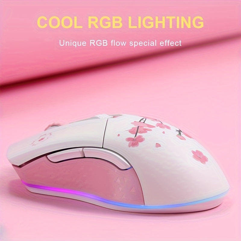 DAREU EM901 Sakura Pink Wireless Wired Gaming Mouse - K2NR – SOOOQ
